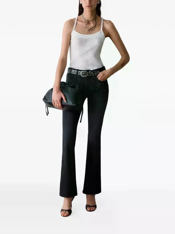 Liu Jo Bootcut Jeans With Rhinestones