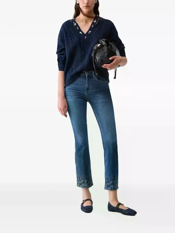 Liu Jo Sweater With Jewel Embroidery