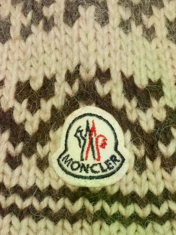 Moncler Fair Isle Chullo Beanie Hat