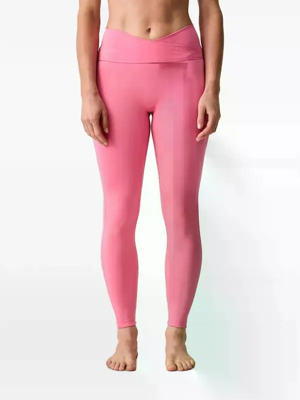 Adidas Logo-print Crossover-waist Leggings