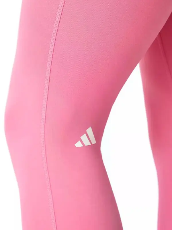 Adidas Logo-print Crossover-waist Leggings - Pink