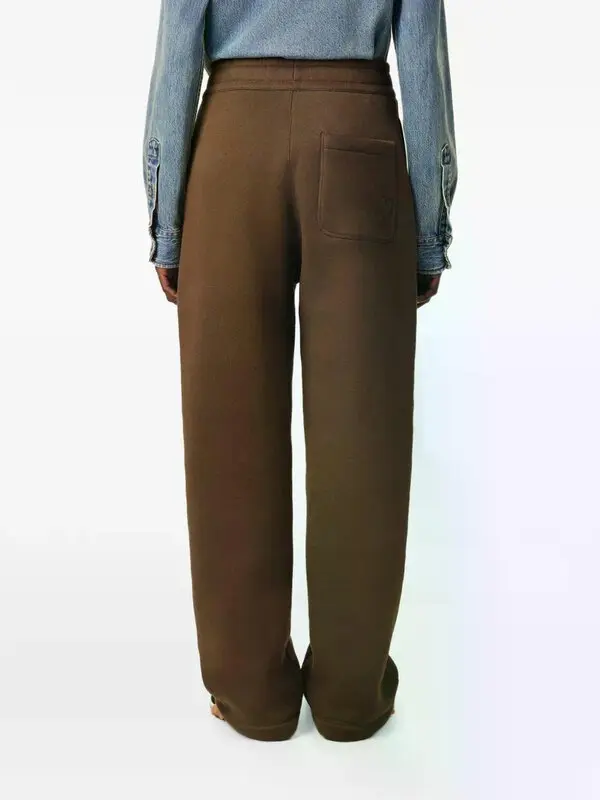 AMI Paris Cotton Track Pants With Embossed De Coeur