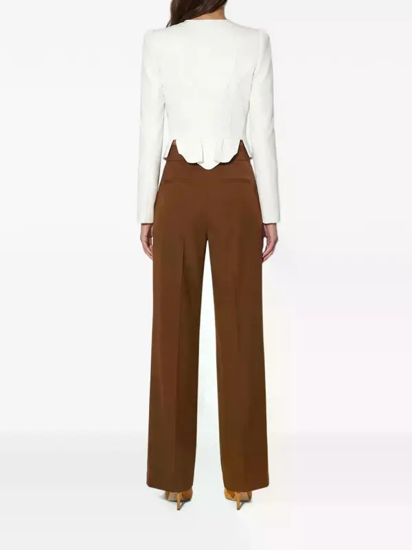 Elisabetta Franchi Trousers In Gabardine Fabric