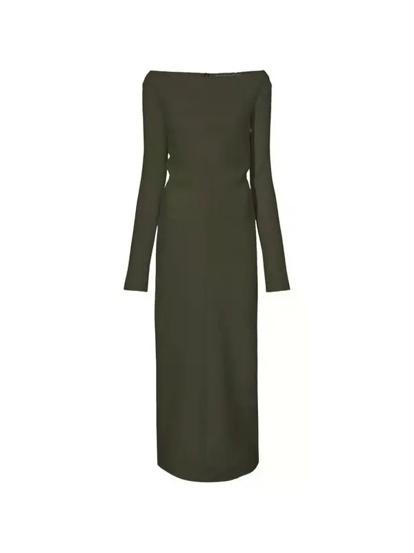 Proenza Schouler Yara Dress In Bi-stretch Suiting - Green