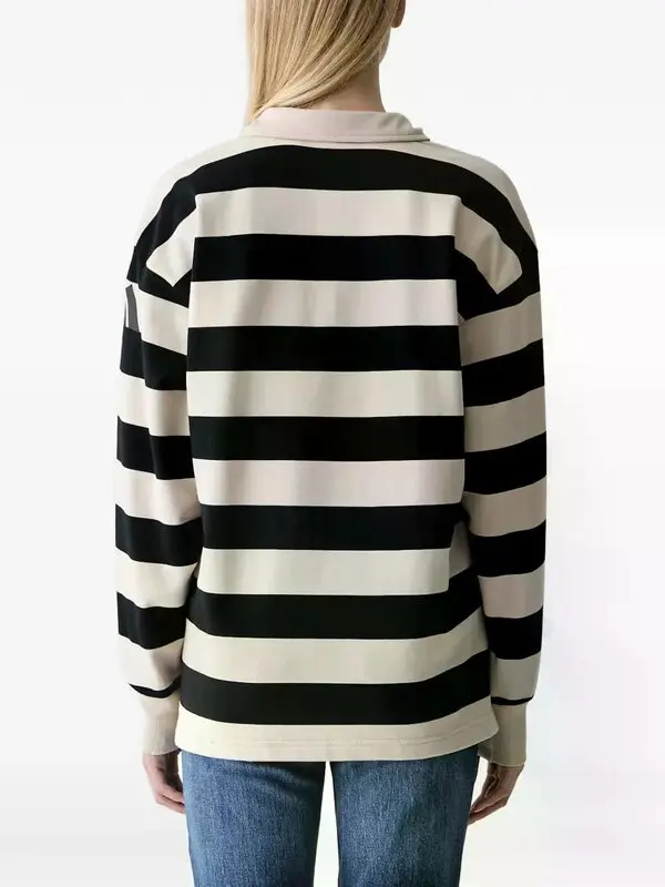 Adidas Striped Quarter-zip Polo Shirt