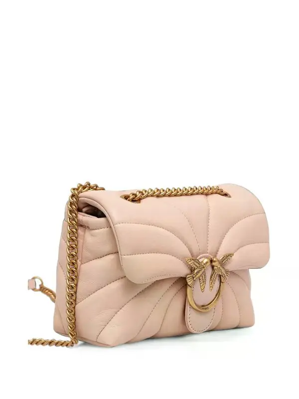 Pinko Mini Love Quilted Leather Crossbody Bag