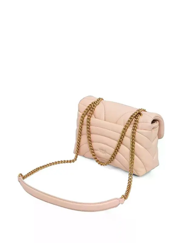 Pinko Mini Love Quilted Leather Crossbody Bag