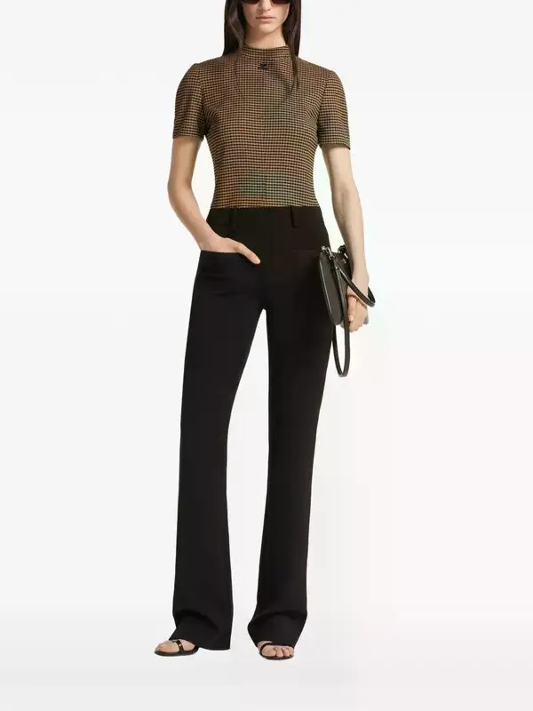 COURREGES Heritage Houndstooth-pattern Top