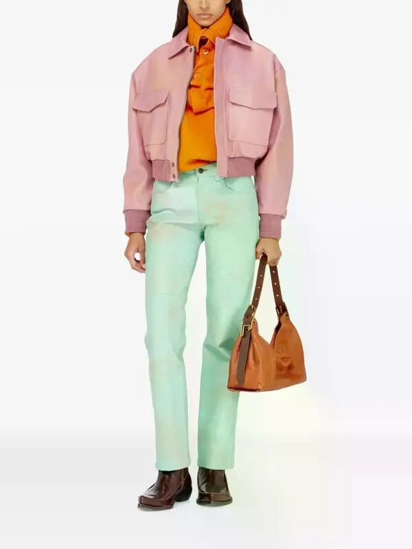 DIESEL® Aviator Jacket In Treated-leather