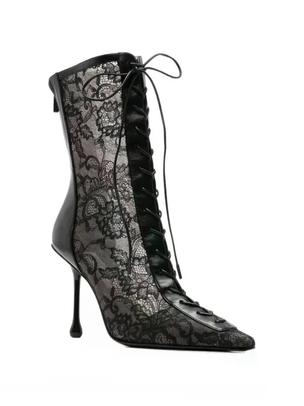 JIMMY CHOO Scarlett Lace-up Heeled Boots