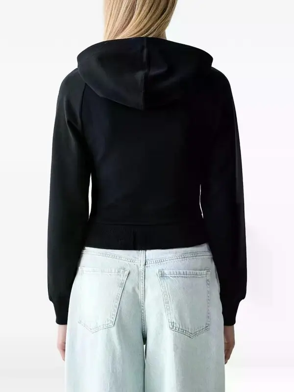 Adidas Logo-patch Raglan-sleeve Hoodie