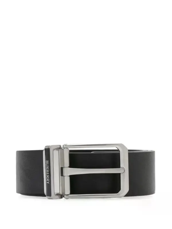 Burberry Reversible Leather Enamel Logo Belt