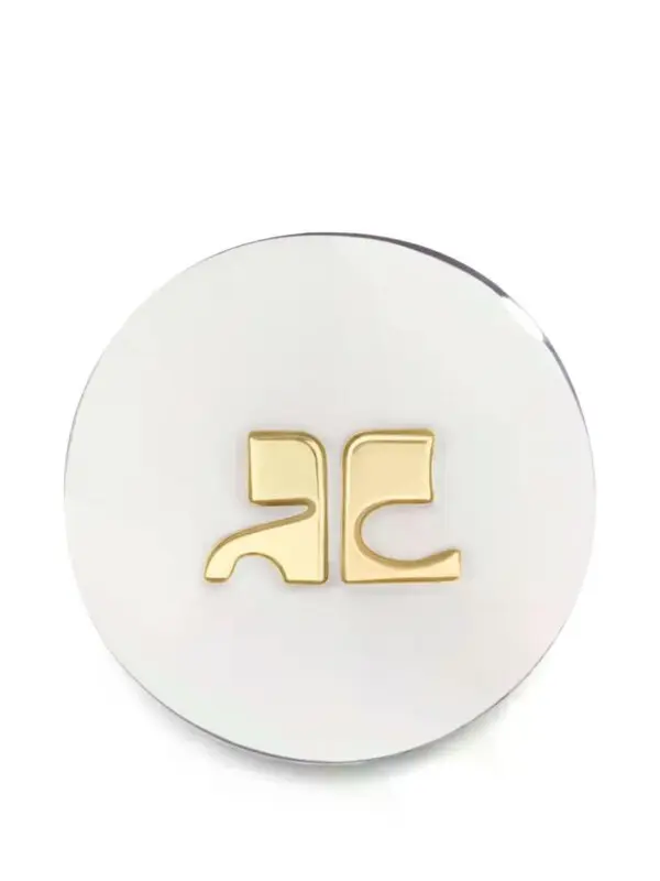 COURREGES Ac Logo-plaque Ring - Silver