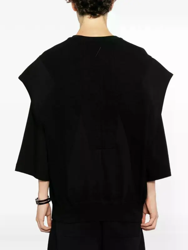 THOM KROM Sleeveless Panelled Sweatshirt