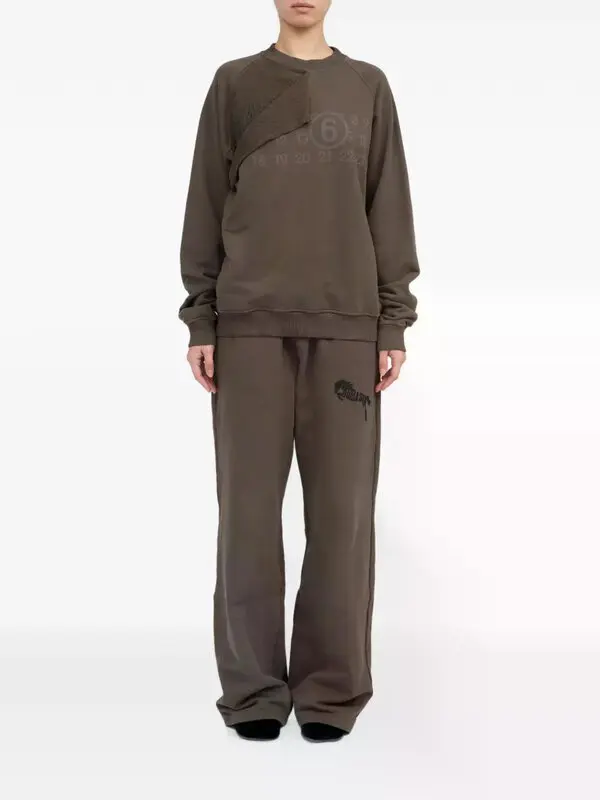 MAISON MARGIELA Trompe L'oeil Numeric-print Sweatshirt