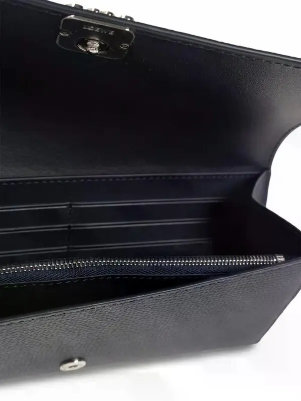 Loewe Anagram Pebbled Leather Wallet