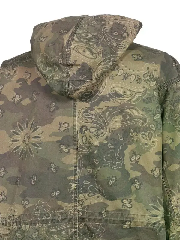 KAMIYA Paisley Camouflage Hooded Jacket