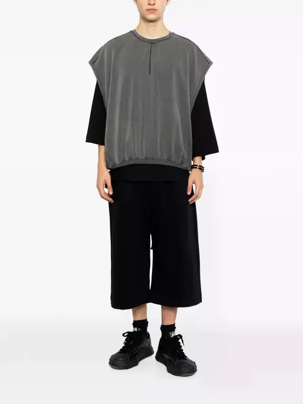 THOM KROM Distressed-effect Sleeveless Sweatshirt