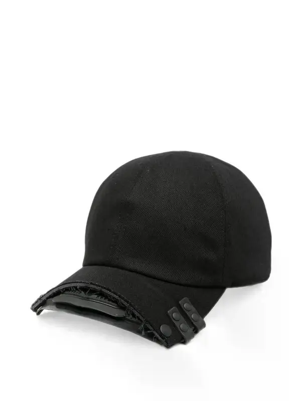 INNERRAUM Distressed Panelled Baseball Cap - Black