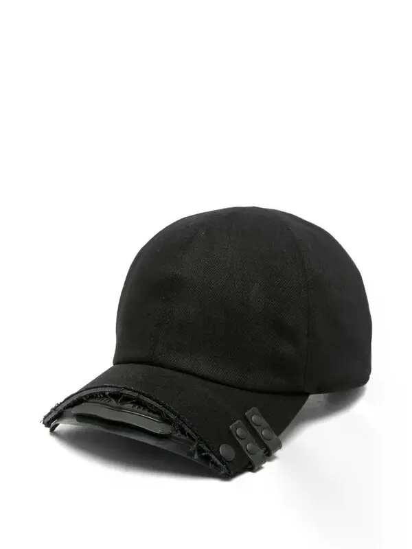 INNERRAUM Distressed Panelled Baseball Cap - Black
