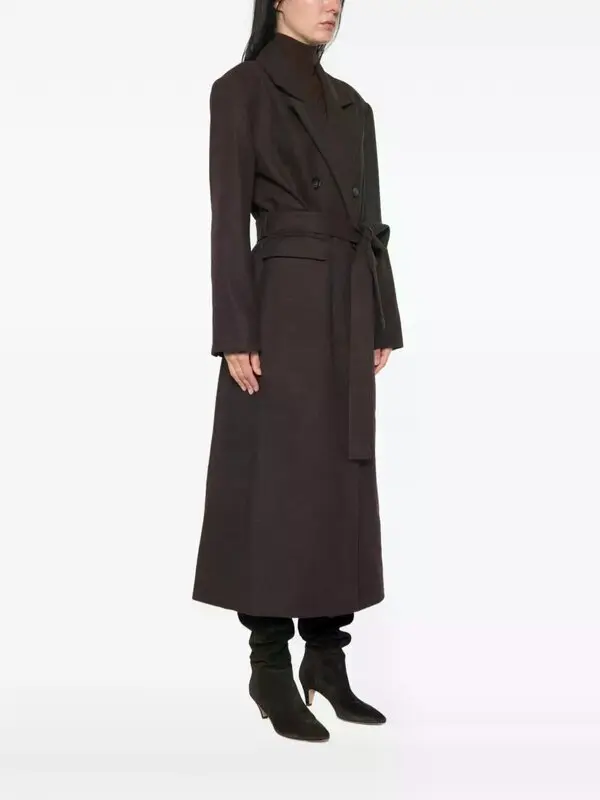 GESTUZ Double-breasted Belted Coat