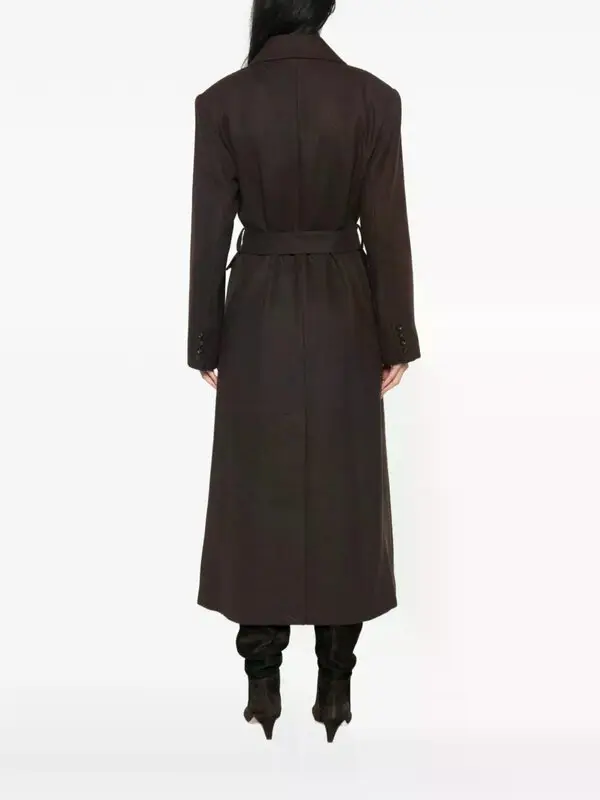 GESTUZ Double-breasted Belted Coat