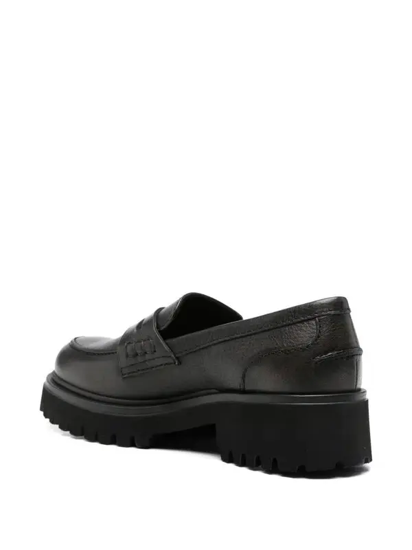 GUGLIELMO ROTTA Chunky Sole Leather Loafers