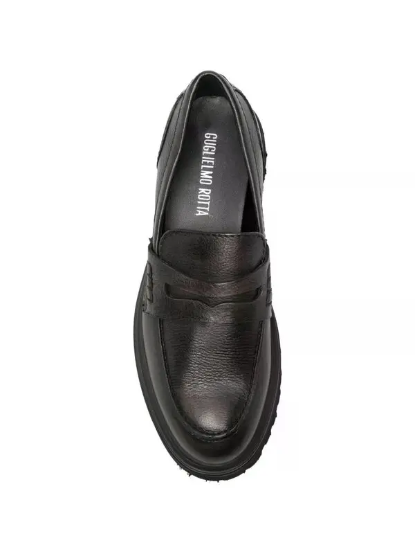GUGLIELMO ROTTA Chunky Sole Leather Loafers