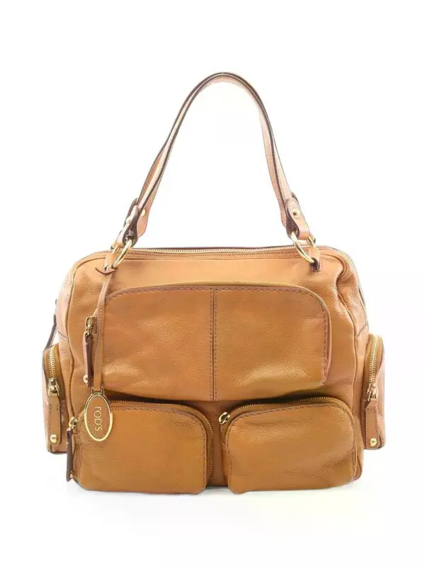 TOD'S 2000s Multi-pocket Tote Bag