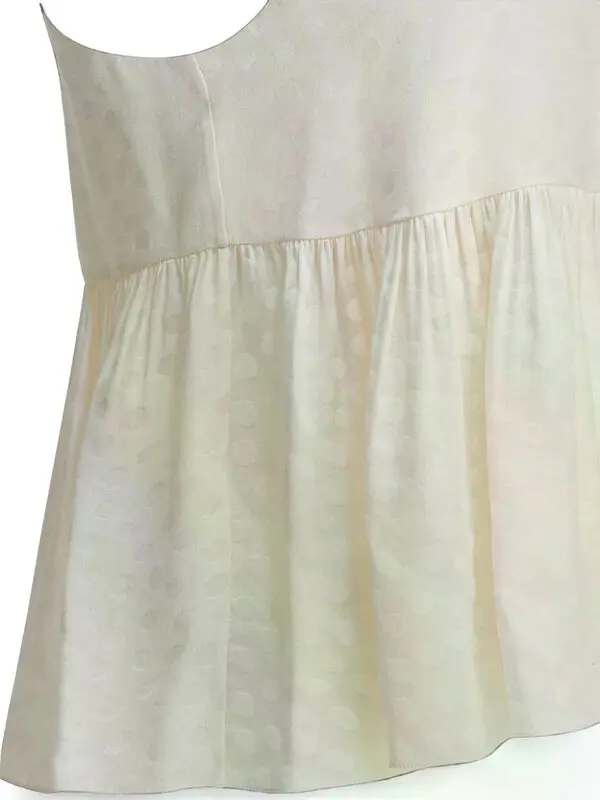 Chloé Polka-dot Peplum Blouse