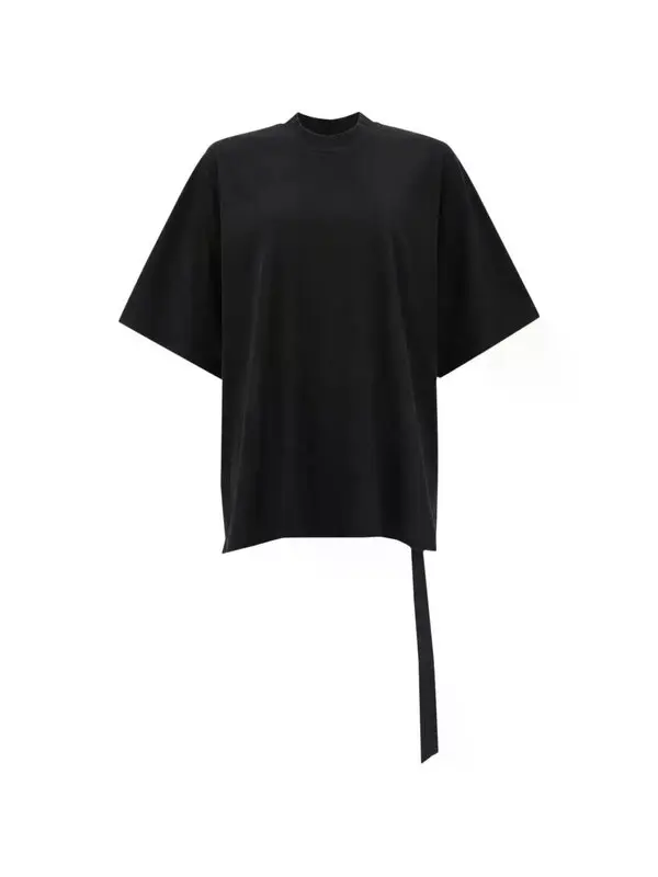 Rick Owens Jumbo Strap Detail Crew Neck T-shirt - Black