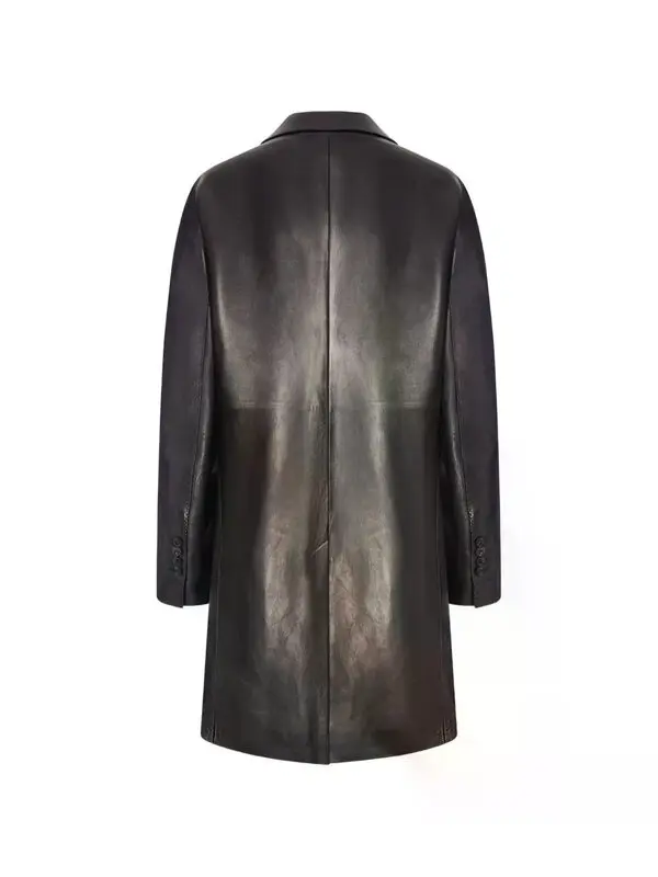 TOM FORD Double-breasted Calf Leather Coat