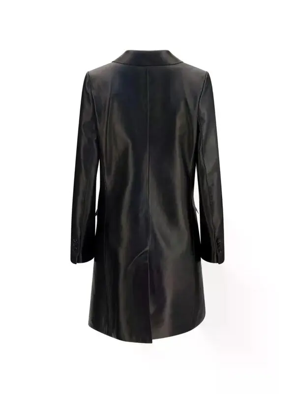 TOM FORD Double-breasted Calf Leather Coat