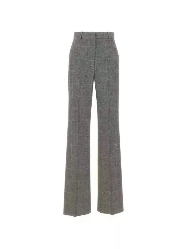 Max Mara Prince Of Wales Check Wide-leg Trousers