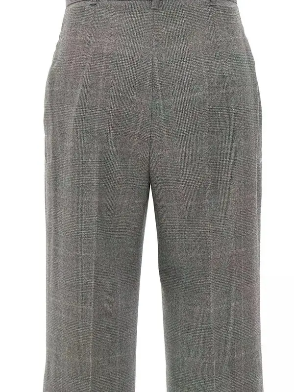 Max Mara Prince Of Wales Check Wide-leg Trousers