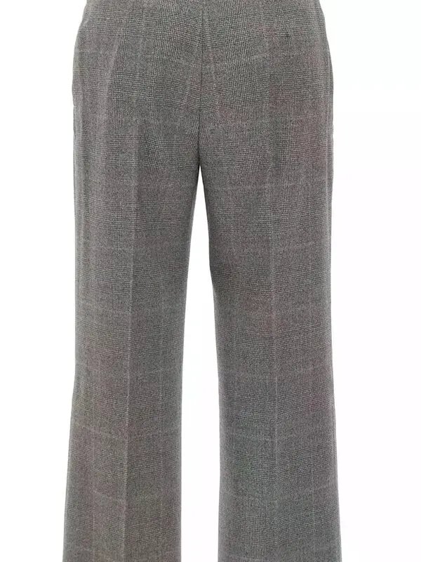 Max Mara Prince Of Wales Check Wide-leg Trousers