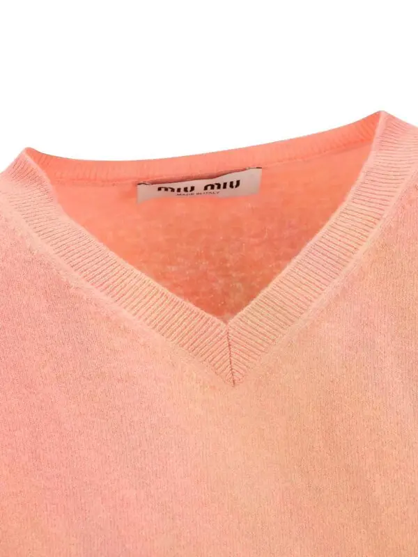 Miu Miu V-neck Wool Cardigan