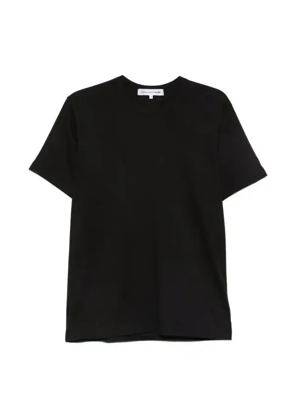 Comme Des Garçons Logo-print Cotton T-shirt - Black