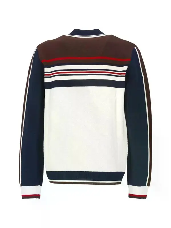Casablanca Café Culture Logo-patch Zip-up Sweater
