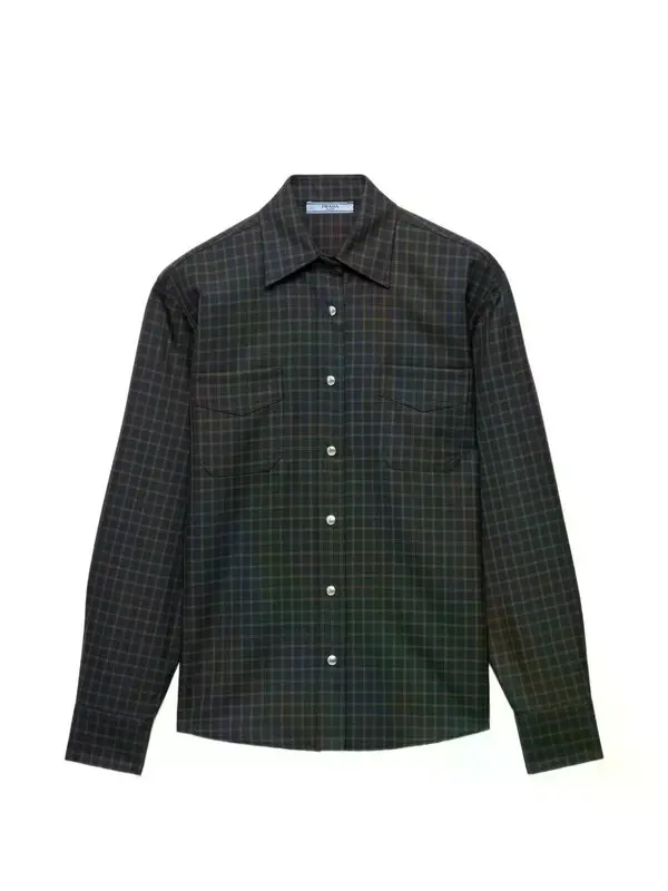 Prada Checked Wool Shirt