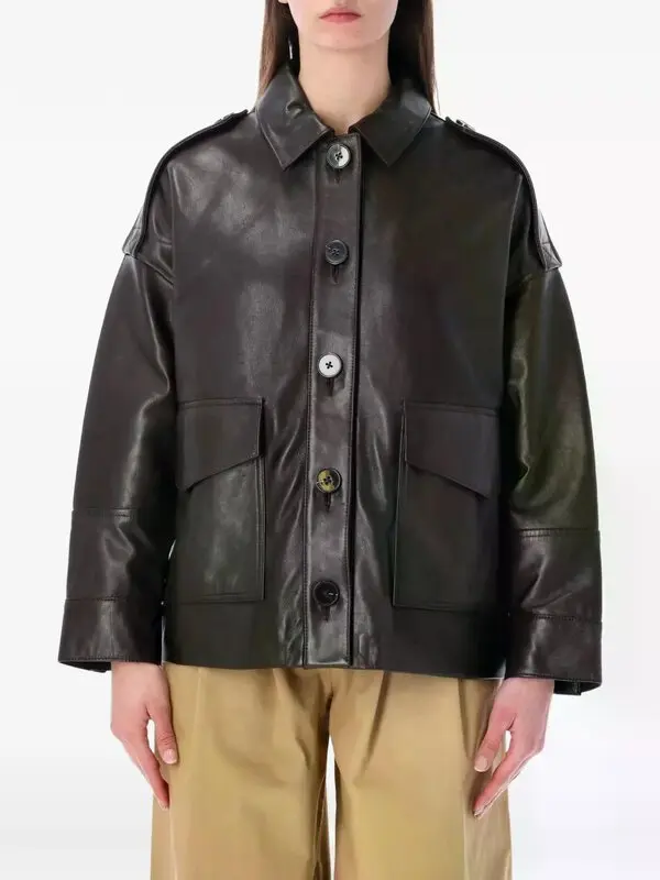 SESSUN Harriboyd Button-up Coat - Brown