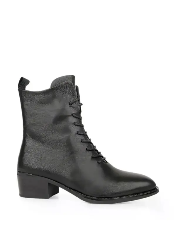 LINDA BAUMANN Lace-up Leather Boots