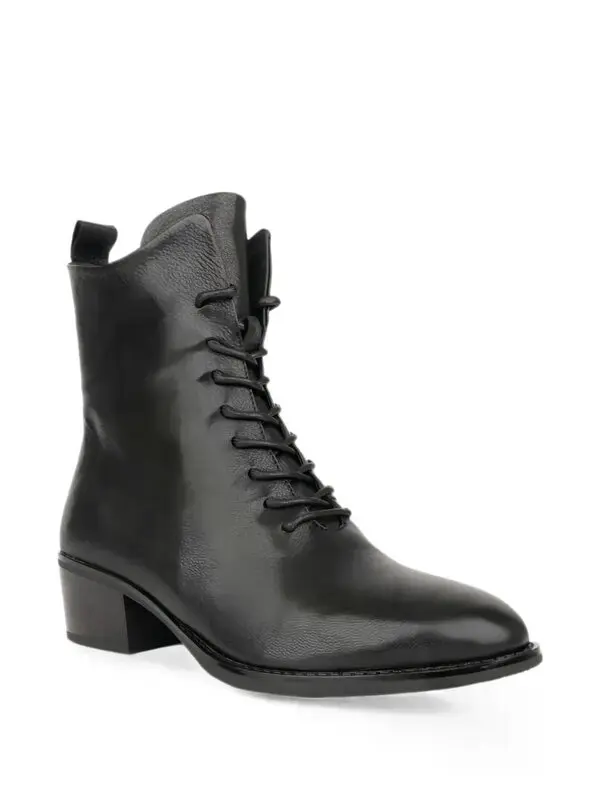 LINDA BAUMANN Lace-up Leather Boots