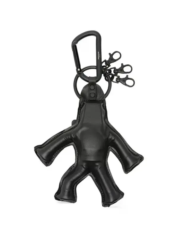 INNERRAUM Leather-padded Keychain - Black