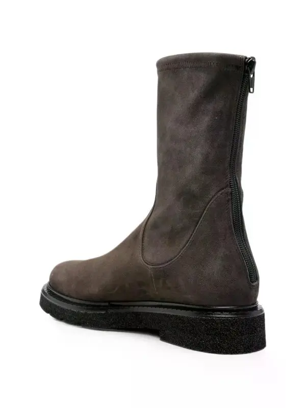 GUGLIELMO ROTTA Rear-zip Leather Ankle Boots