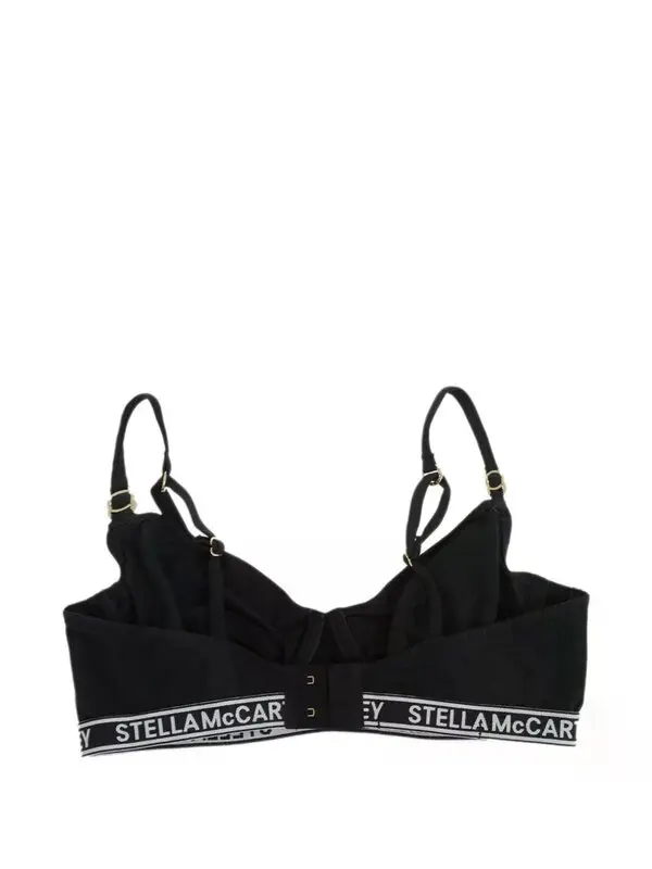 Stella McCartney Logo-underband Underwired Bra - Black