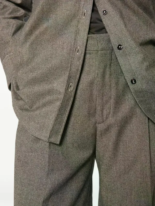 Tagliatore Virgin Wool Wide-leg Trousers