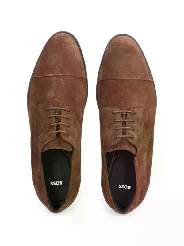BOSS Suede Cap-toe Oxford Shoes
