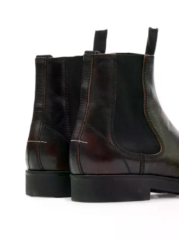 MAISON MARGIELA Brushed Leather Chelsea Boots
