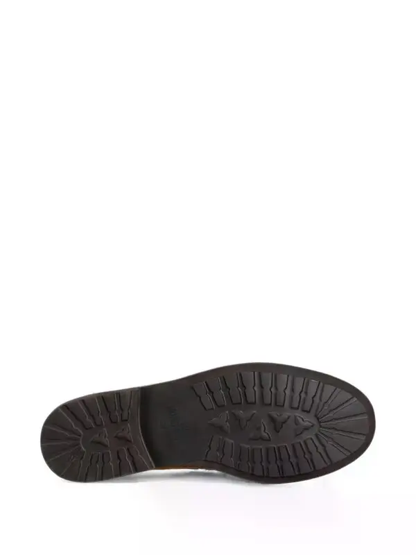 Moschino Logo-plaque Pleated Loafers